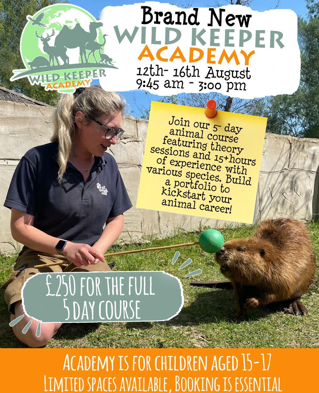 Wild Keeper Academy | All Things Wild | Honeybourne | Evesham